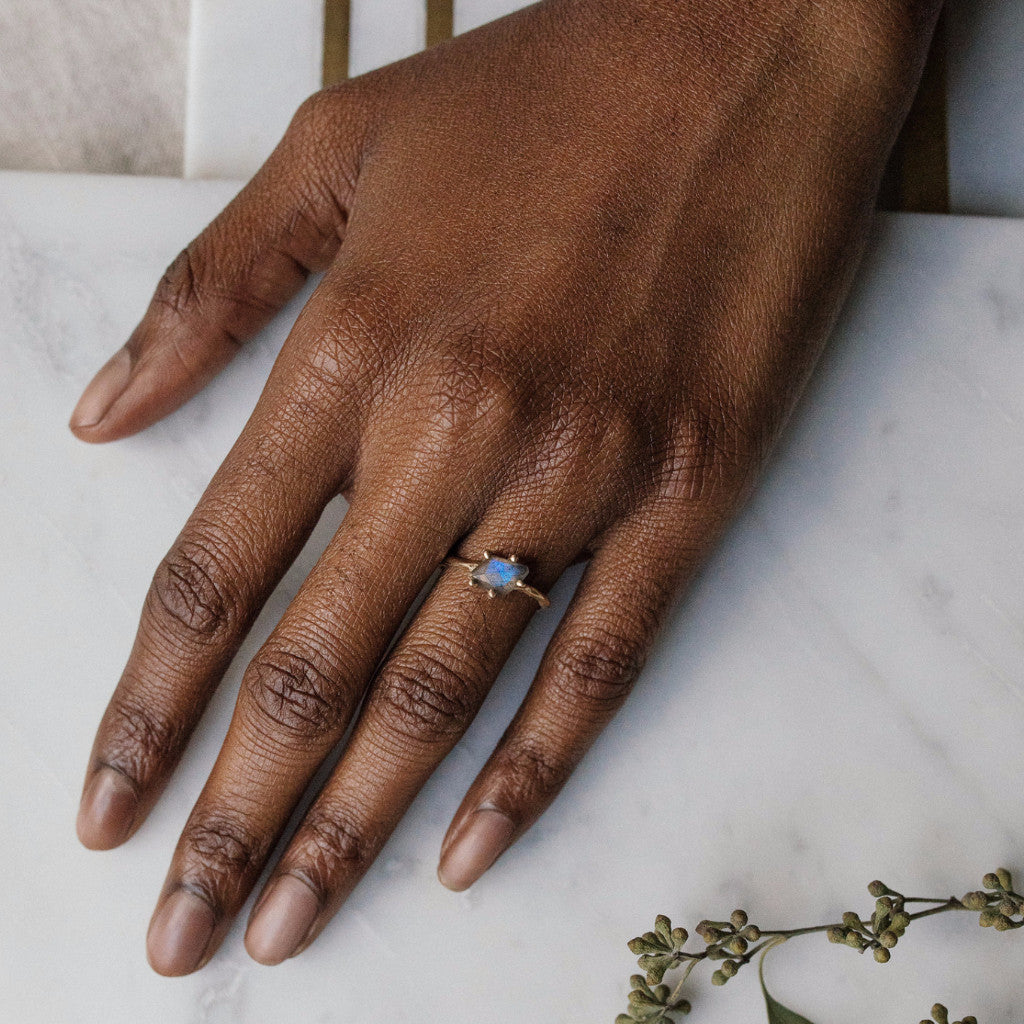 Sloan Ring with Labradorite – Vanessa Lianne
